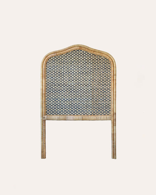 Single Rattan Headboard - Blue – Birdie Fortescue