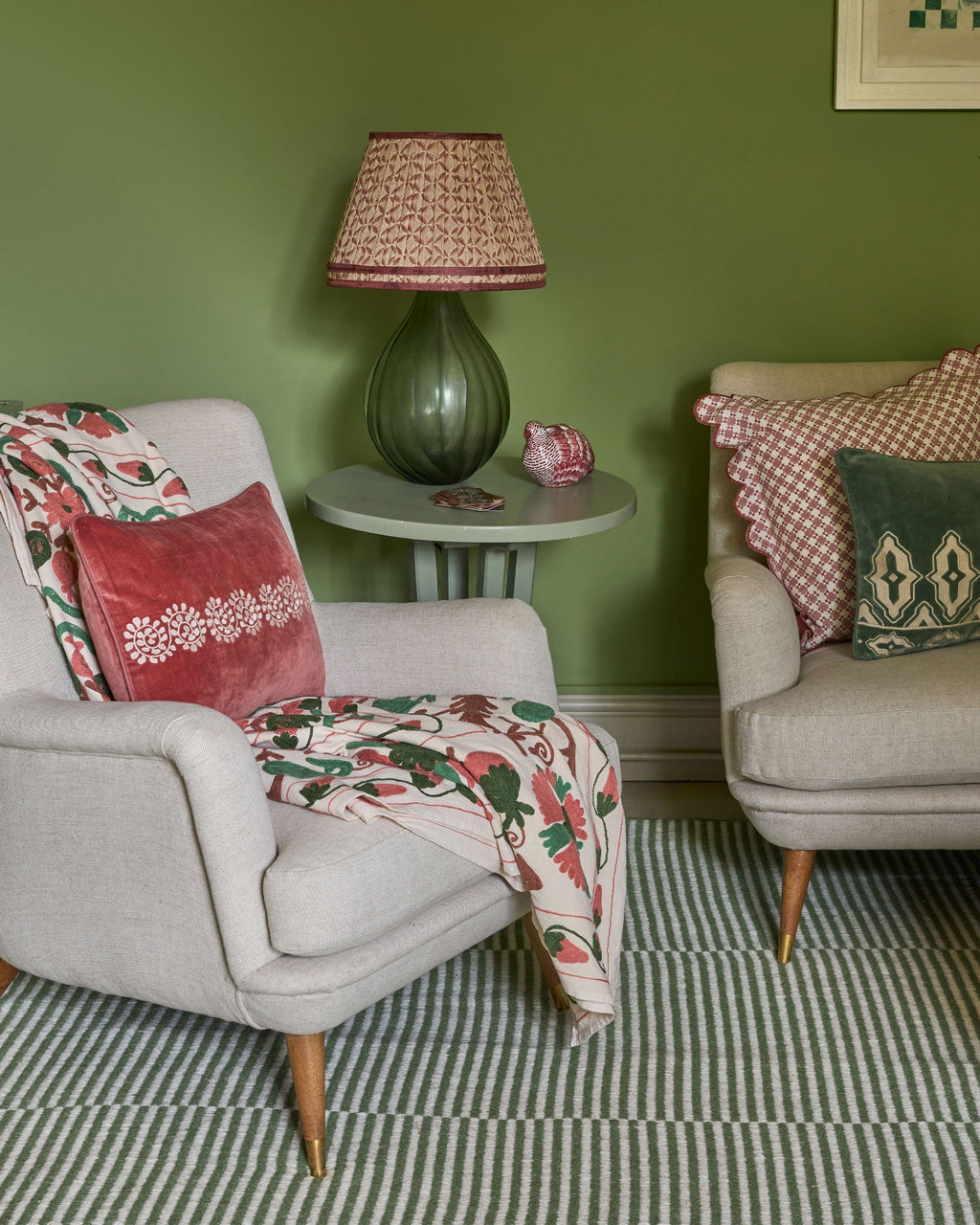 Striped Panel Rug - Green – Birdie Fortescue