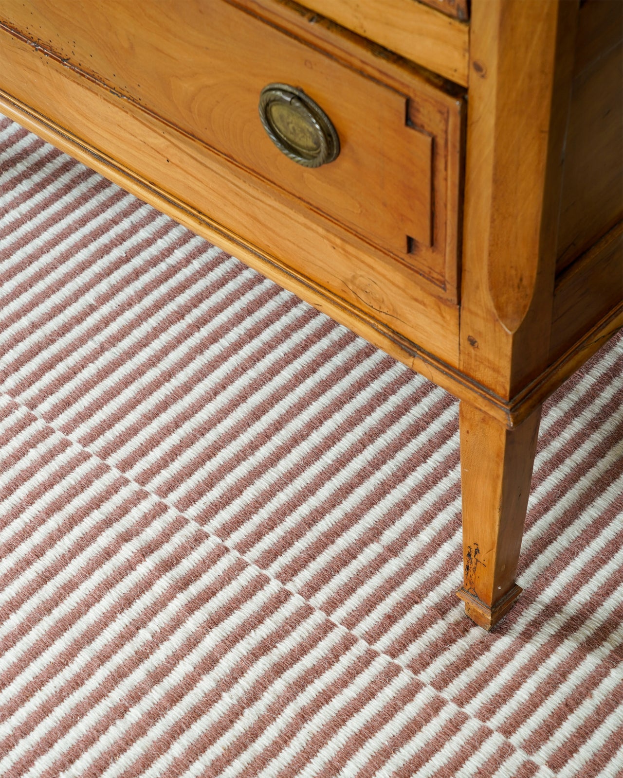 Striped Panel Rug - Rose – Birdie Fortescue