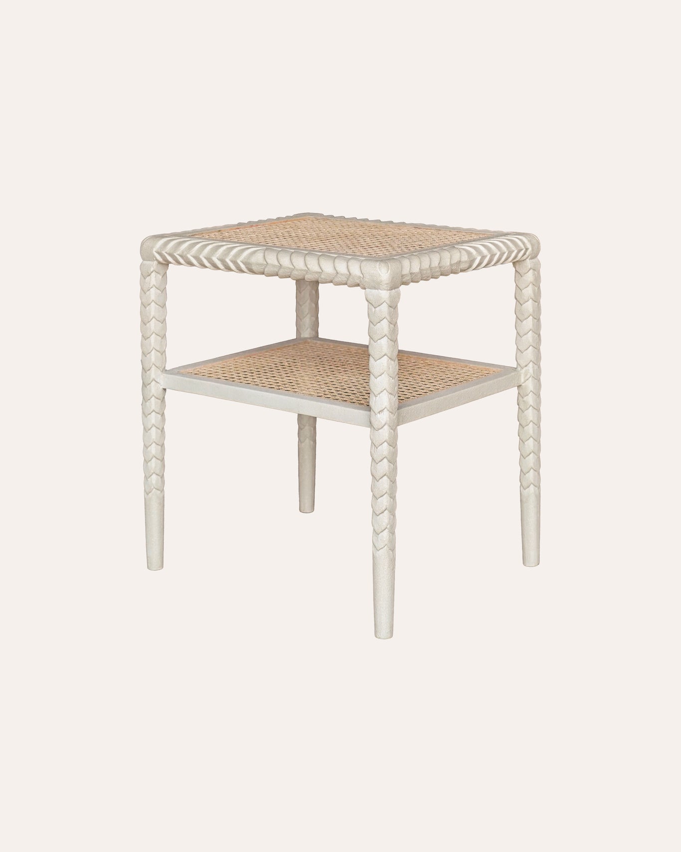 Pavilion Wooden Side Table - Taupe – Birdie Fortescue