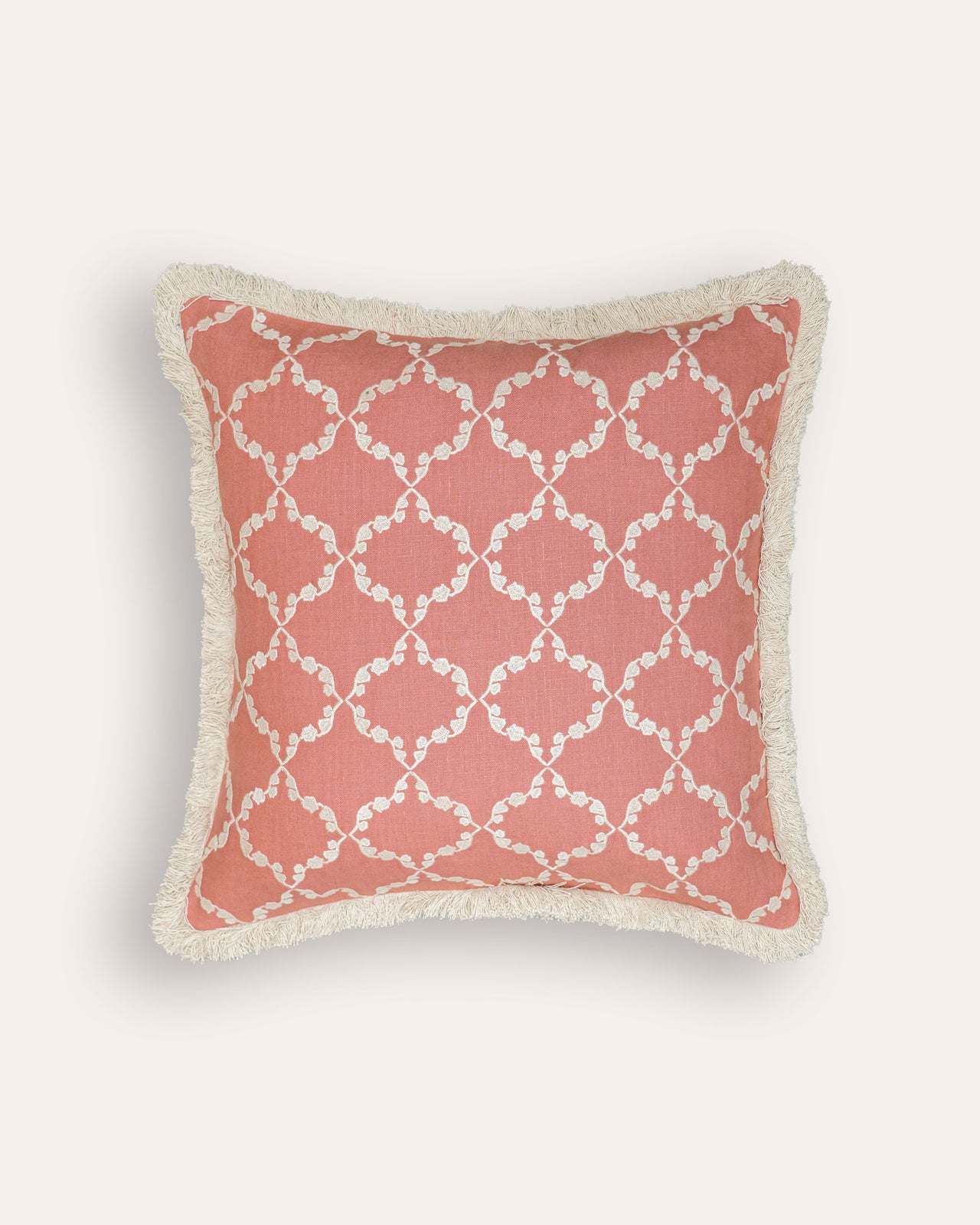 Finestra Block Print Cushion - Green – Birdie Fortescue