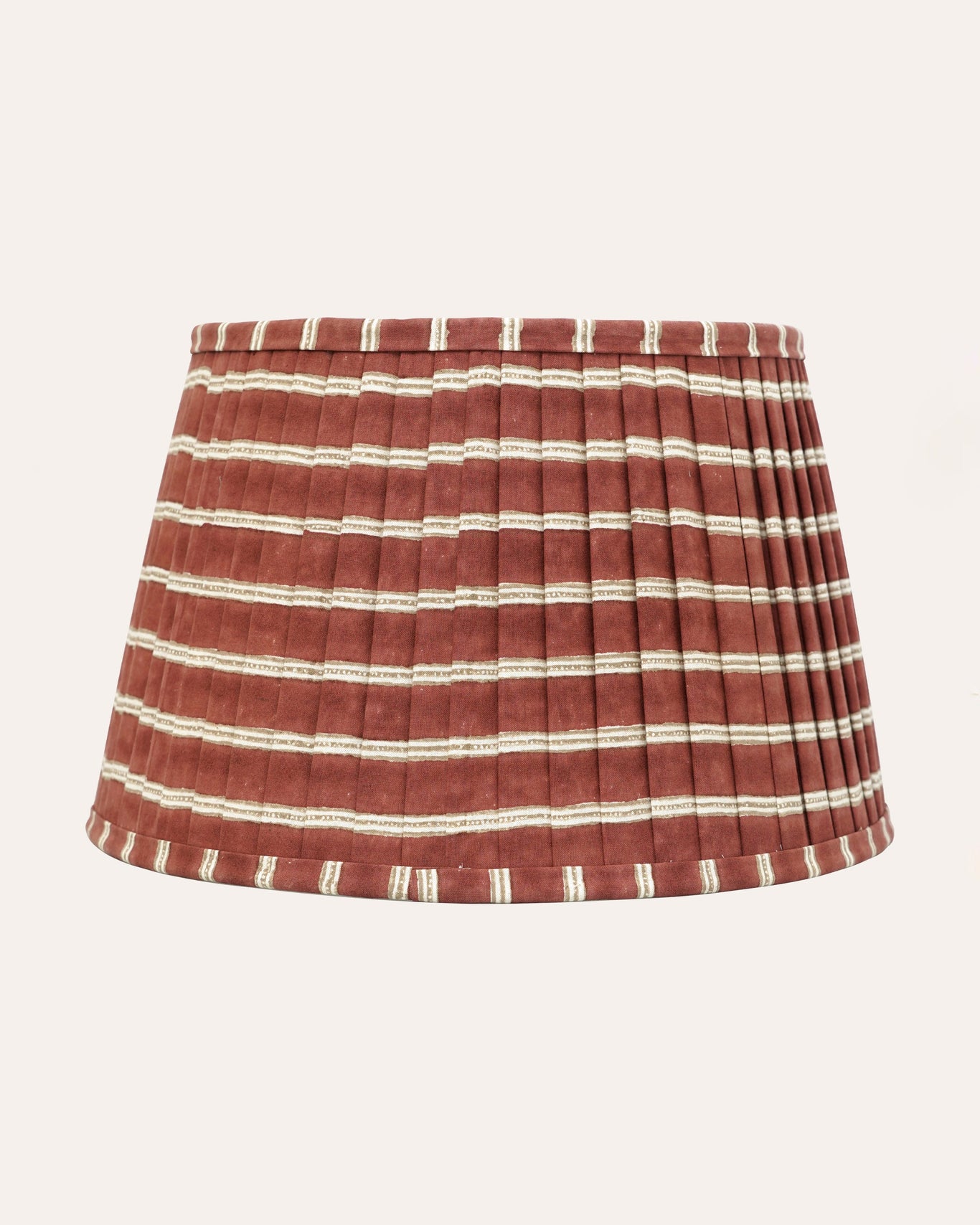 Edo Stripe Pleated Lampshade - Red – Birdie Fortescue