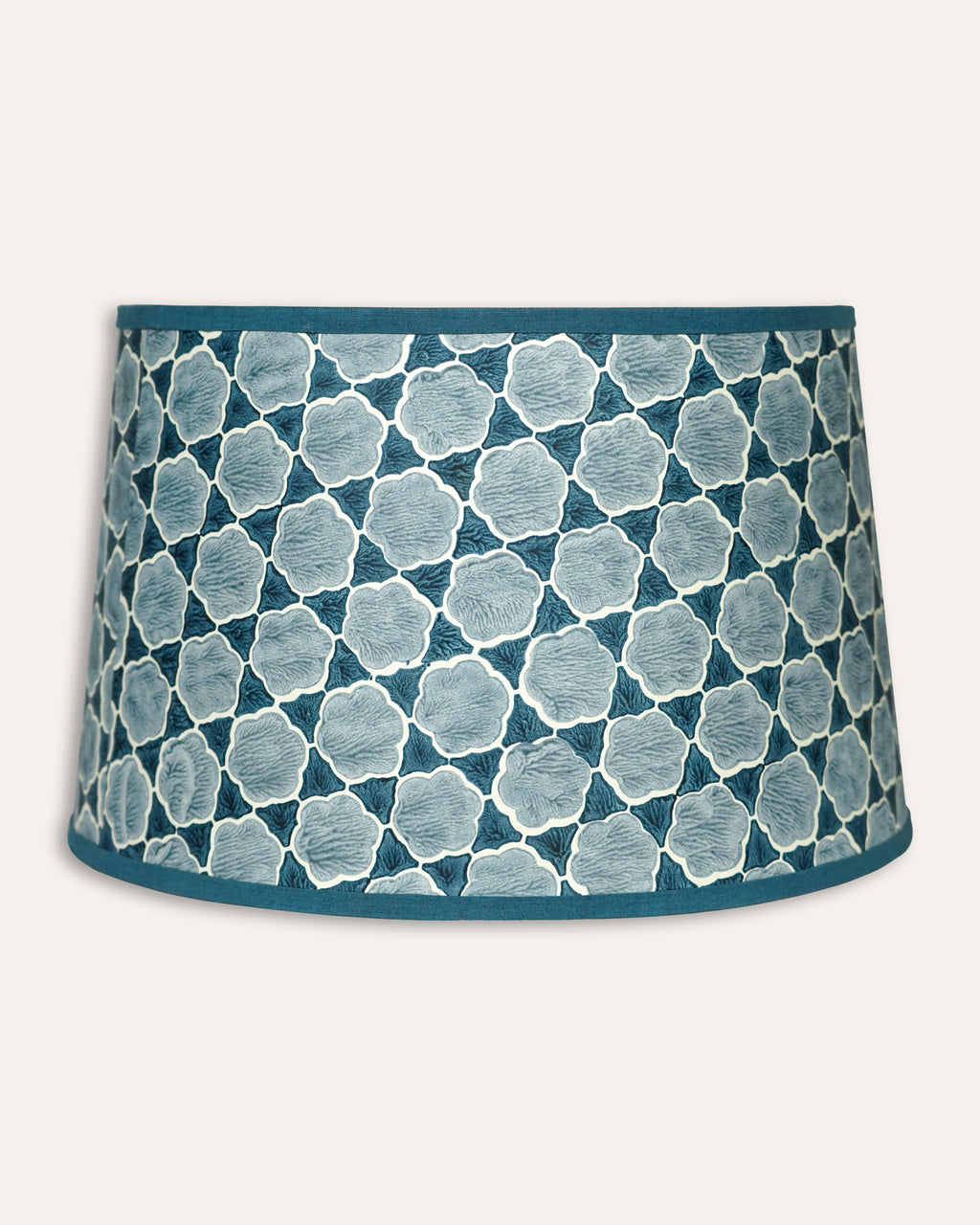 Scallop Paper Printed Lampshade – Blue | Birdie Fortescue