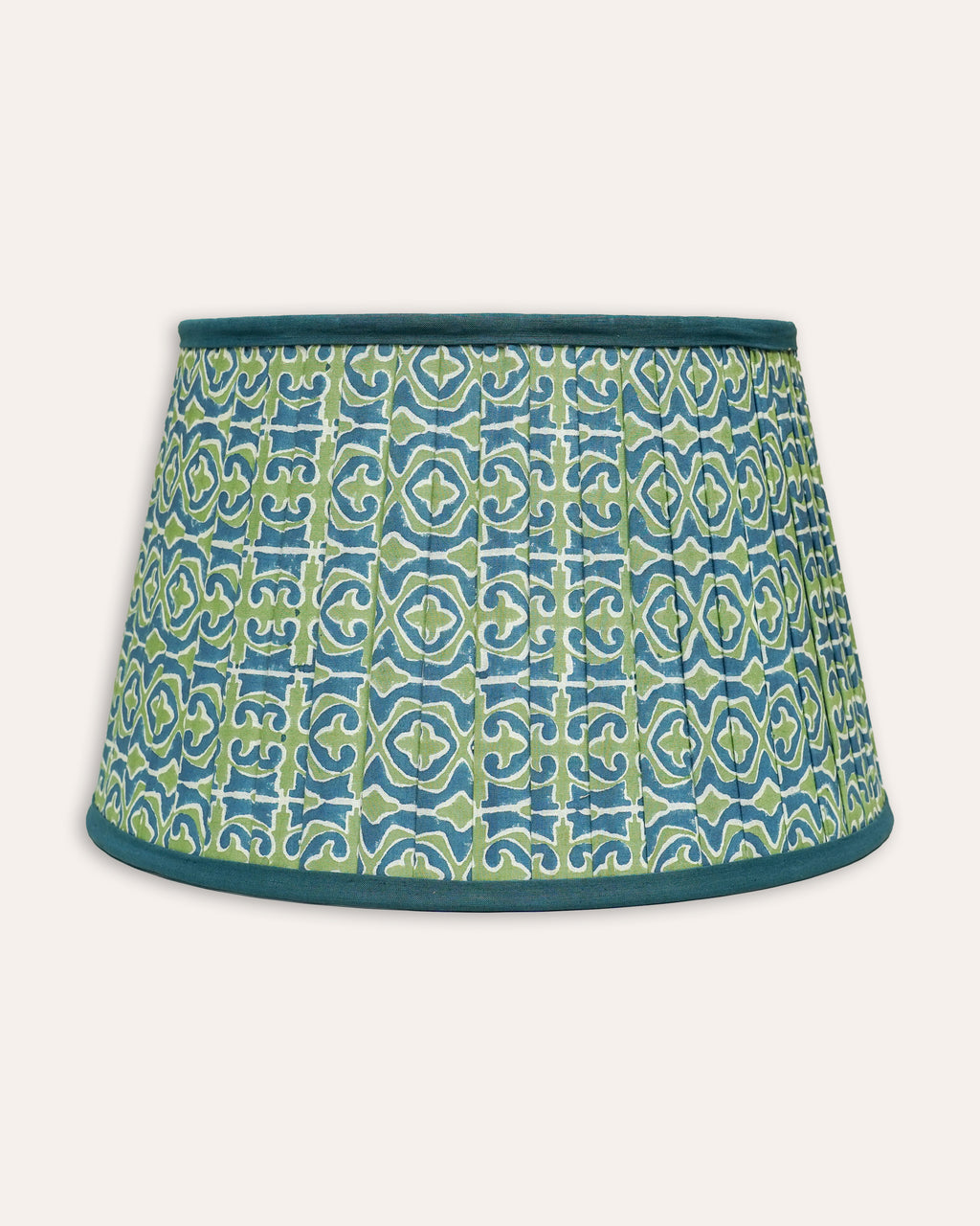 Blue Santa Clara Pleated Lampshade | Birdie Fortescue