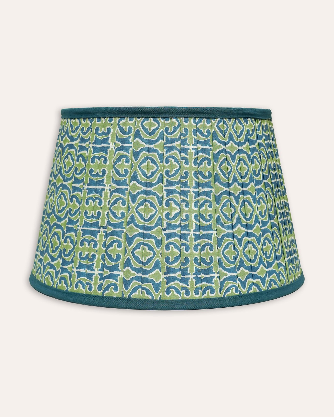 Blue Santa Clara Pleated Lampshade | Birdie Fortescue