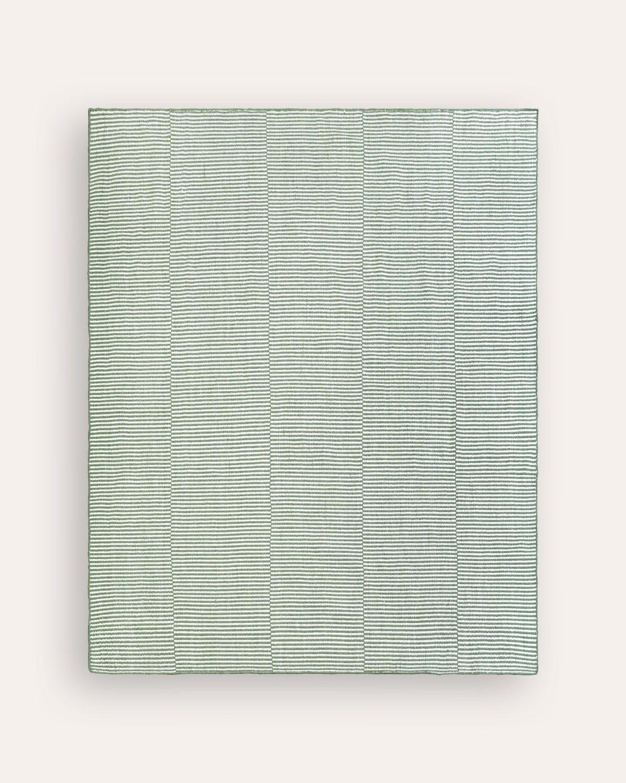 Striped Panel Rug - Green – Birdie Fortescue