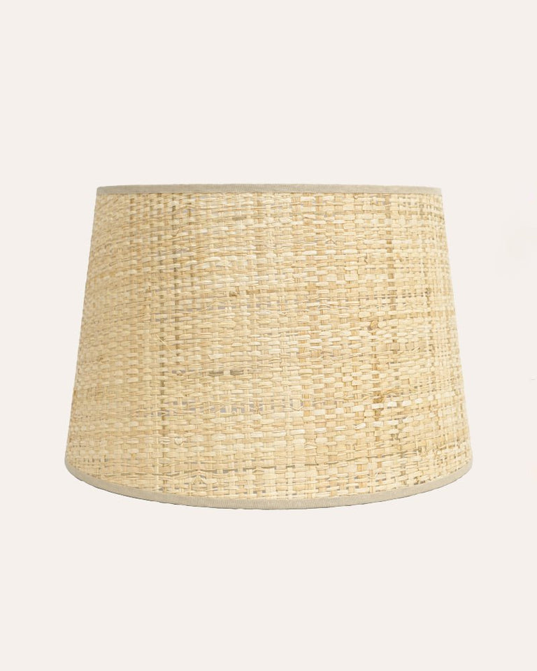 Seema Raffia Lampshade - Natural – Birdie Fortescue